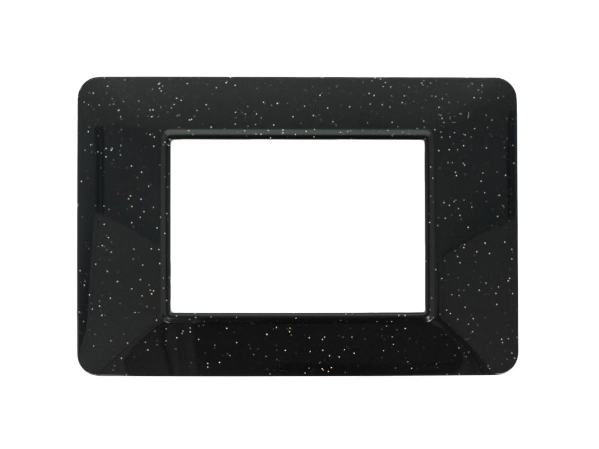 SANDASDON Placca Basic 3M Nero Flash Compatibile Con Vimar Plana ...