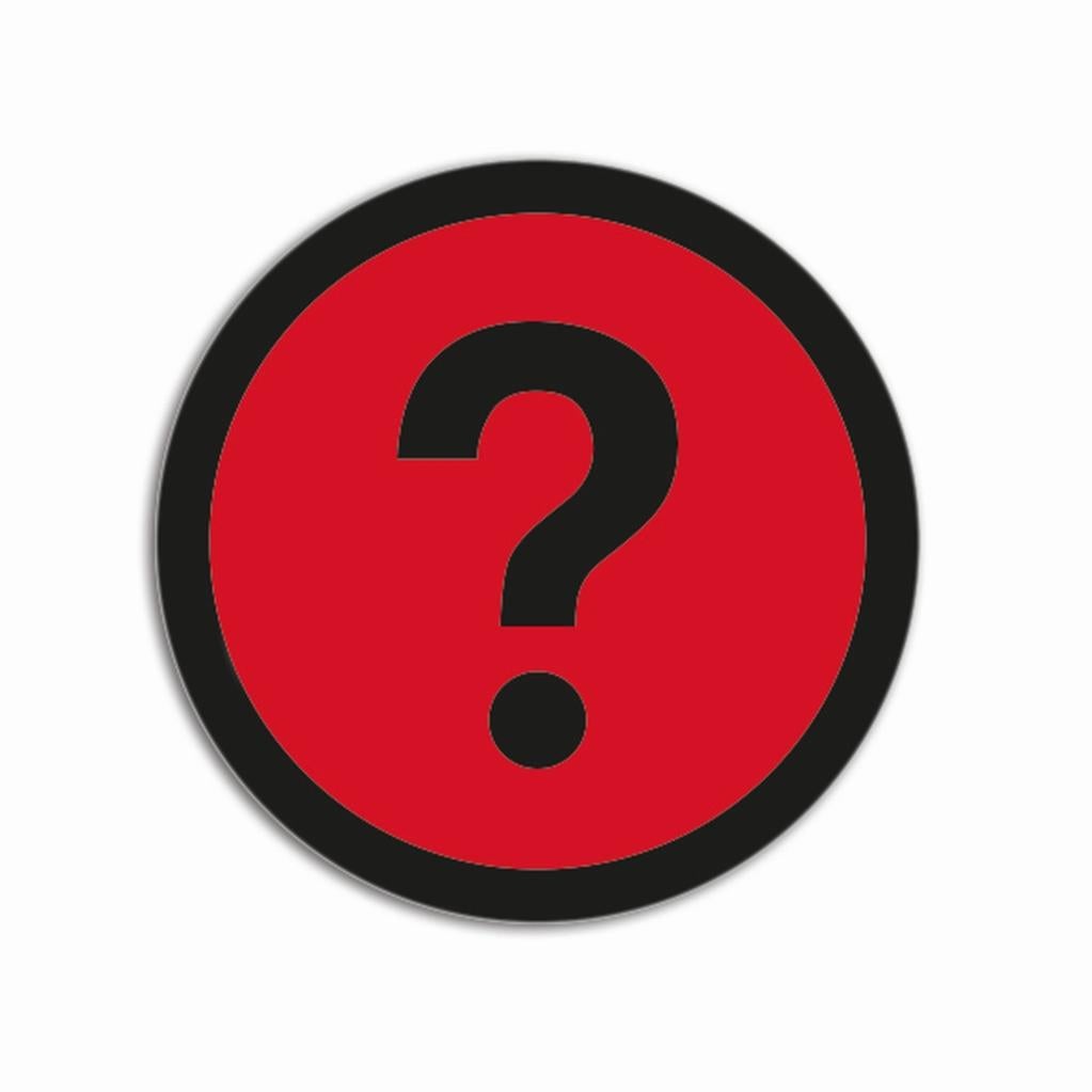 Impressiemagneten – Vraagteken rood – Ø 50 mm – set van 5 stuks | Leroy ...