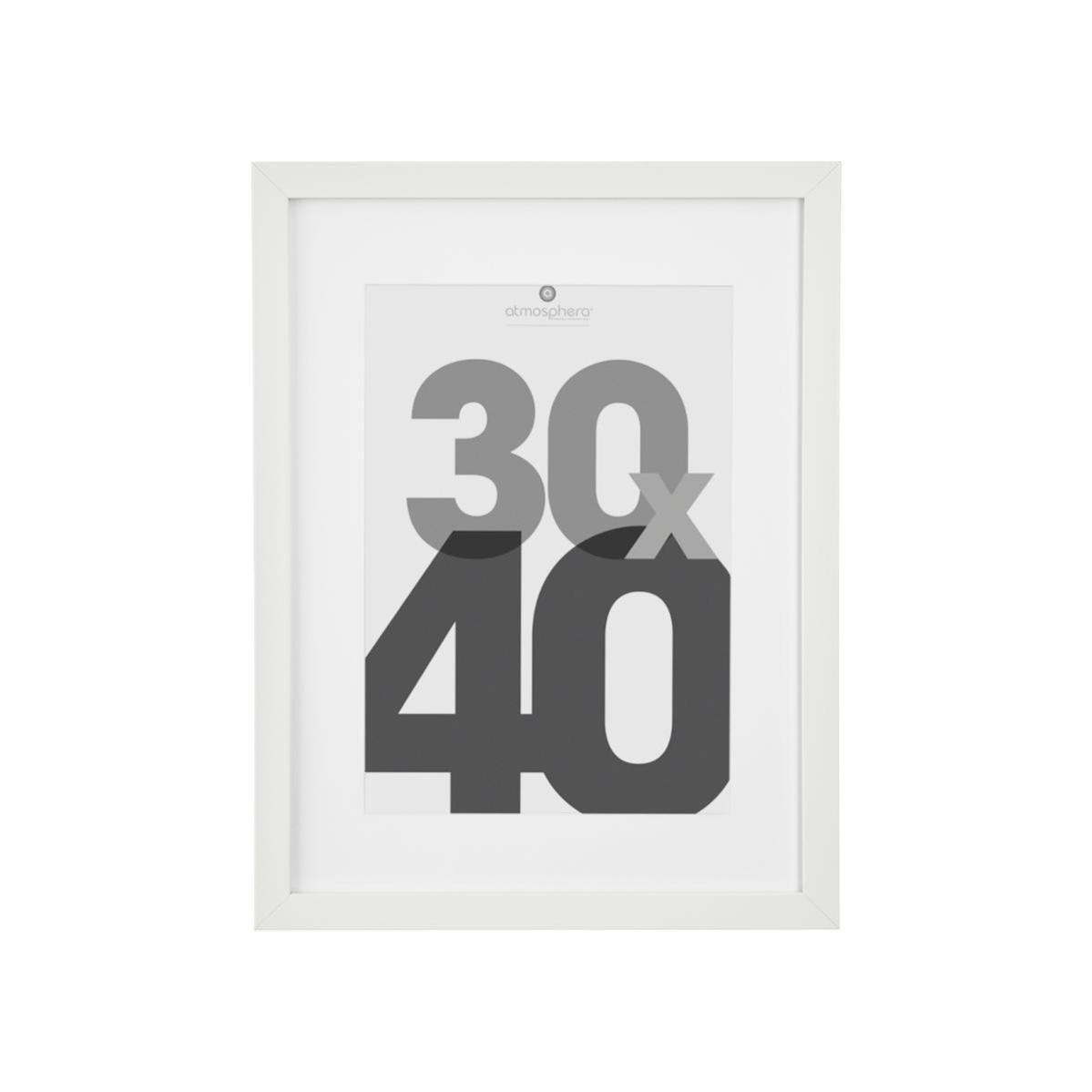 Cadre photo 30x40 Blanc - ATMOSPHERA | Leroy Merlin