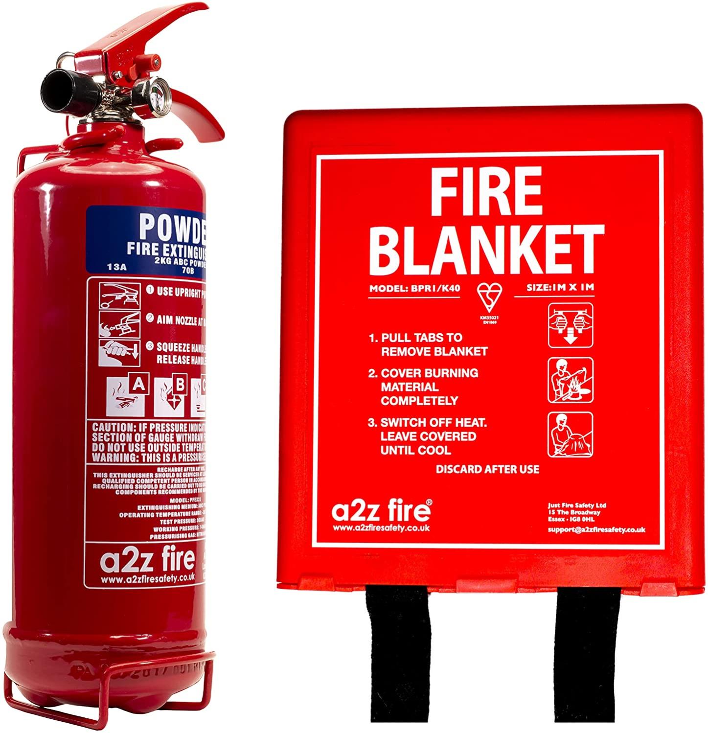 Extincteur a poudre ABC de 2 kg-A2Z Fire Extincteur à poudre | Leroy Merlin