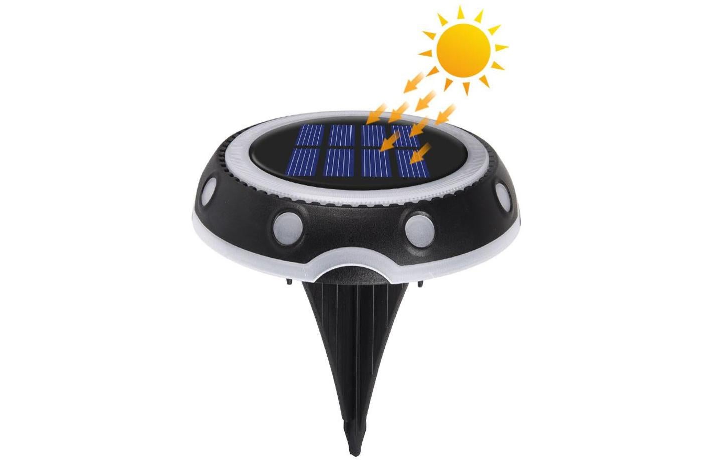 Picchetto esterno energia solare faretto led rgb segnapasso giardino fo ...