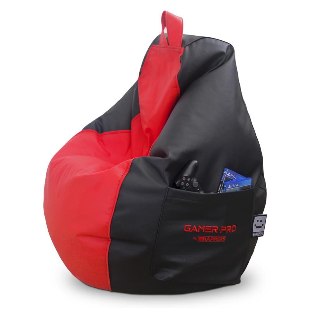 Puff Gamer PRO Polipiel Rojo XXL. Ideal para Jugar con tu videoconsola ...