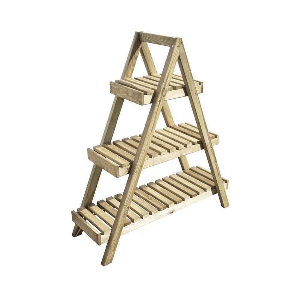 Etagère pyramide Jardipolys KEOPS en pin hauteur 100cm épaisseur bois 1 ...