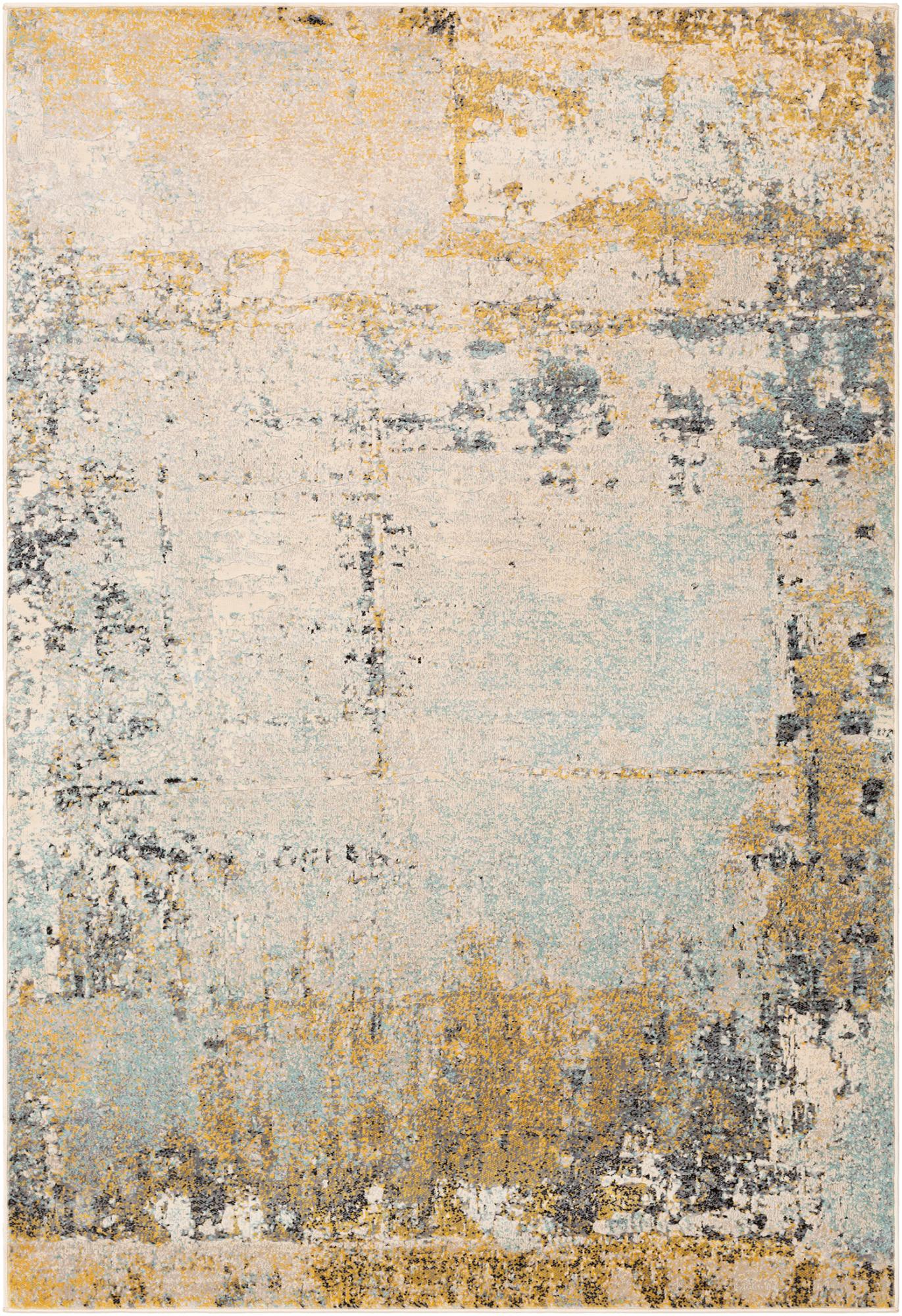 Tappeto Salotto - Astratto Moderno - BELLATRIX - 200 x 275 cm - Blu e ...