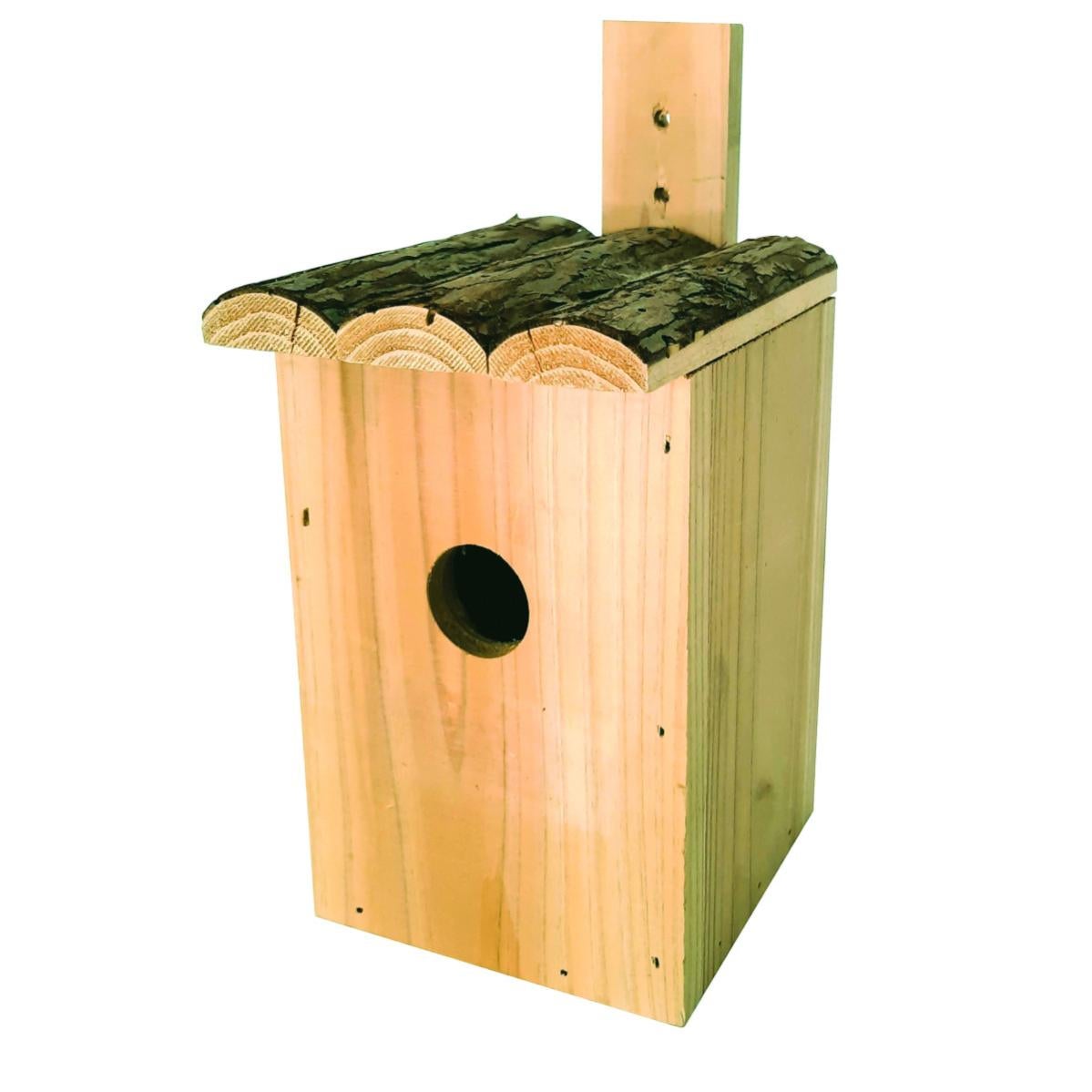 Nichoir ROITELET en bois avec trou d'évacuation d'eau | Leroy Merlin