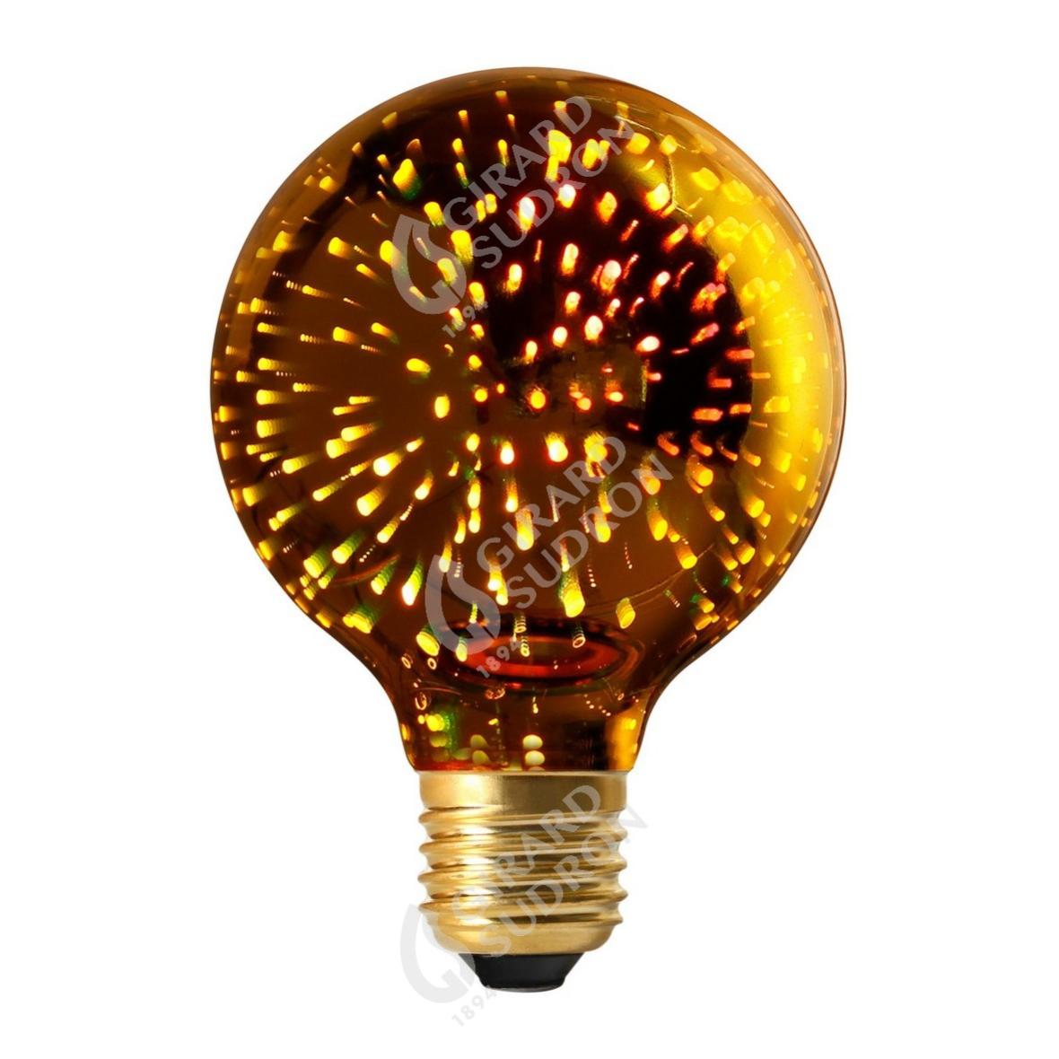 GLOBE G80 LED COSMOS 3D 4W E27 NON DIM. - OR | Leroy Merlin