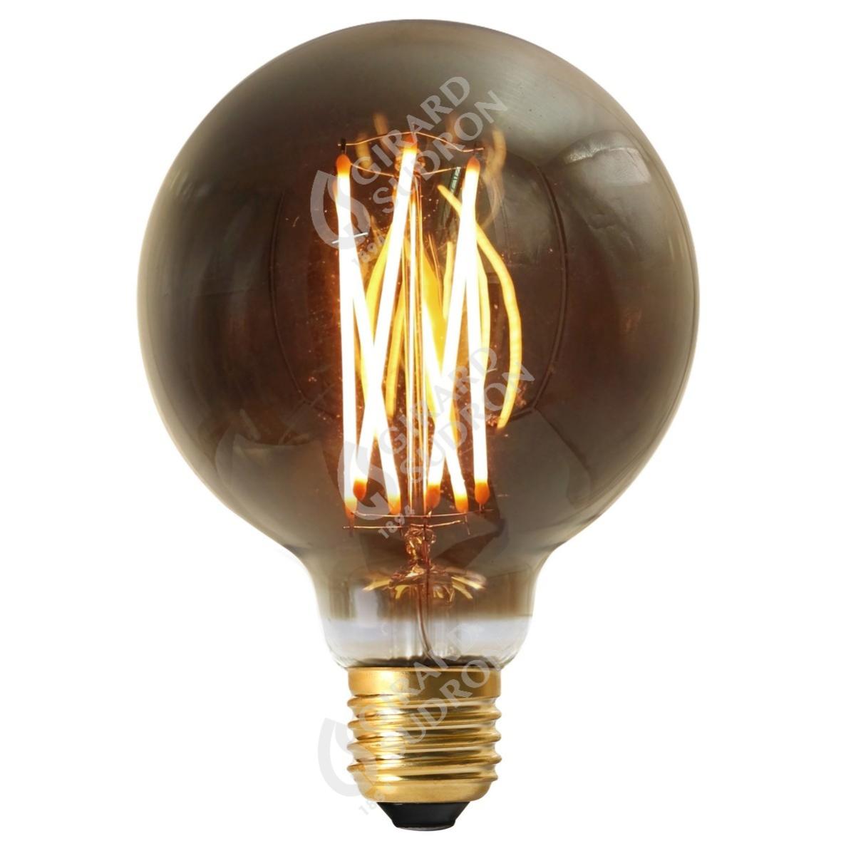 GLOBE G95 FILAMENT LED 4W E27 2100K 200LM DIM. SMOKY RA>90 | Leroy Merlin