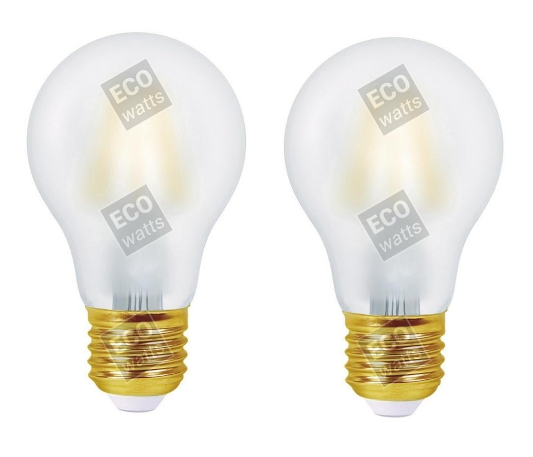 FS ECOWATTS - LOT DE 2 AMPOULES FILAMENT LED - STANDARD A60 8W E27 400 | Leroy Merlin