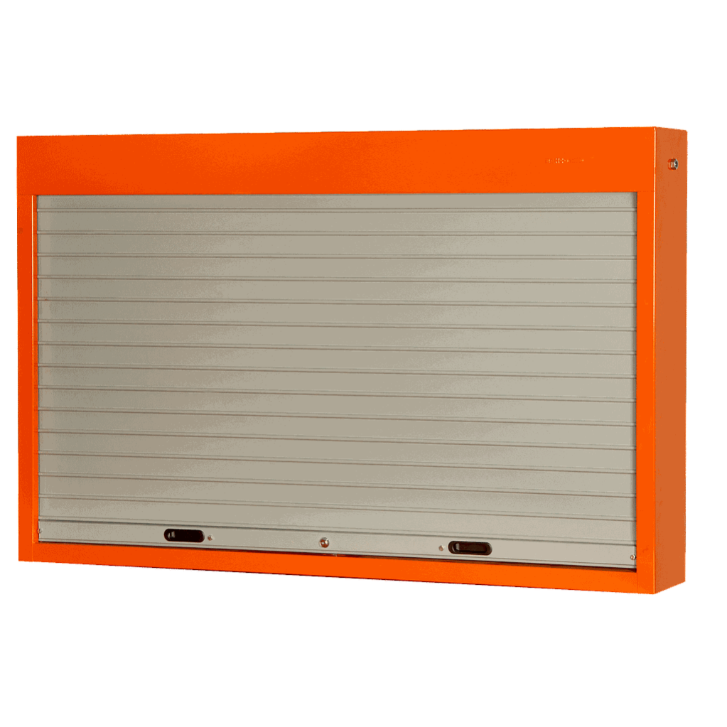 Armoire à rideau pour montage mural ou sur établi 1800 mm orange ...