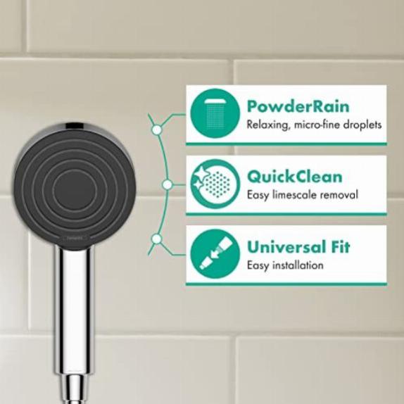 Hansgrohe Pulsify S Doccetta 105 1 tipo di getto, cromo, 24120000 ...