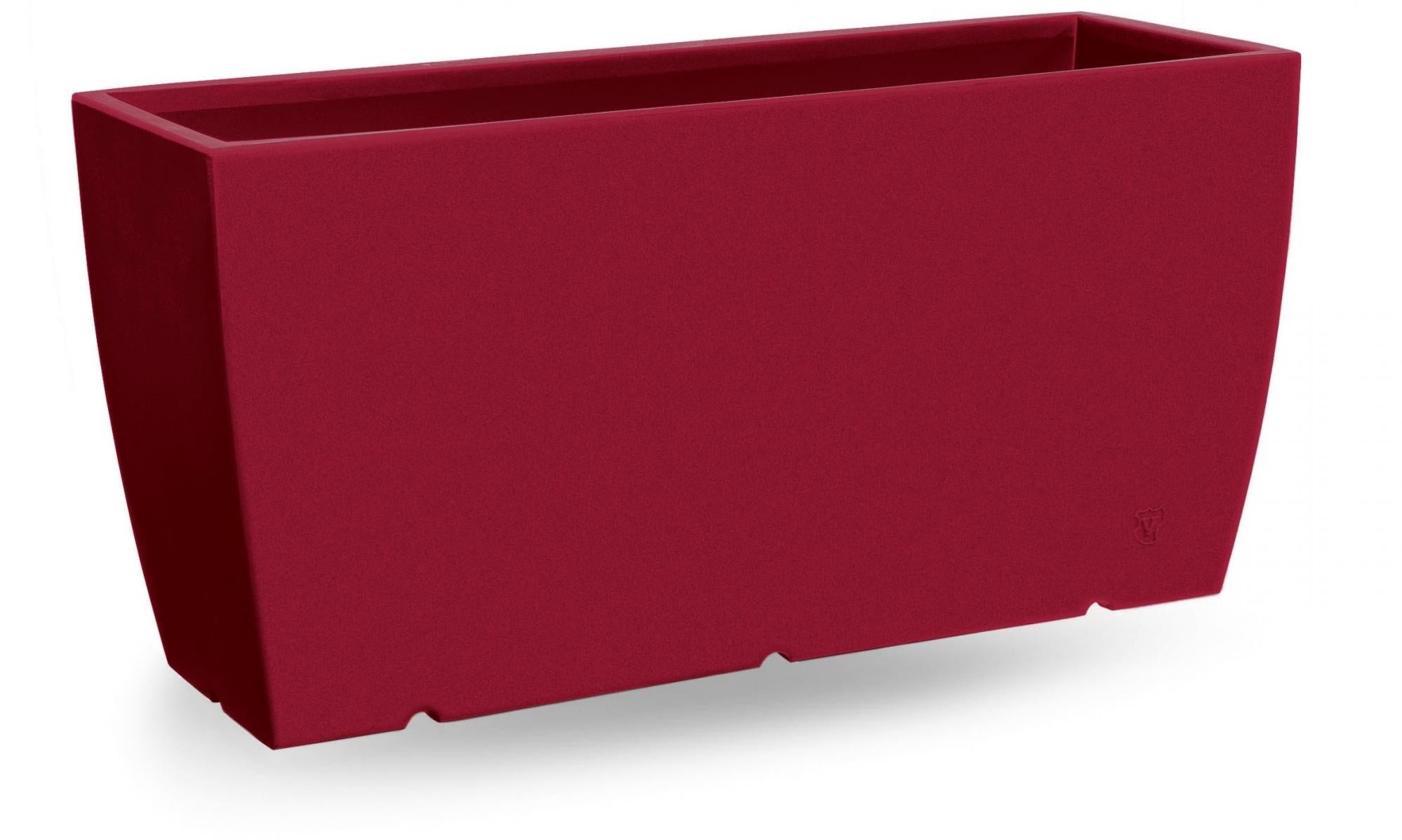 Cassetta rettangolare in resina "Genesis" 80 cm. Rosso Oriente | Leroy ...