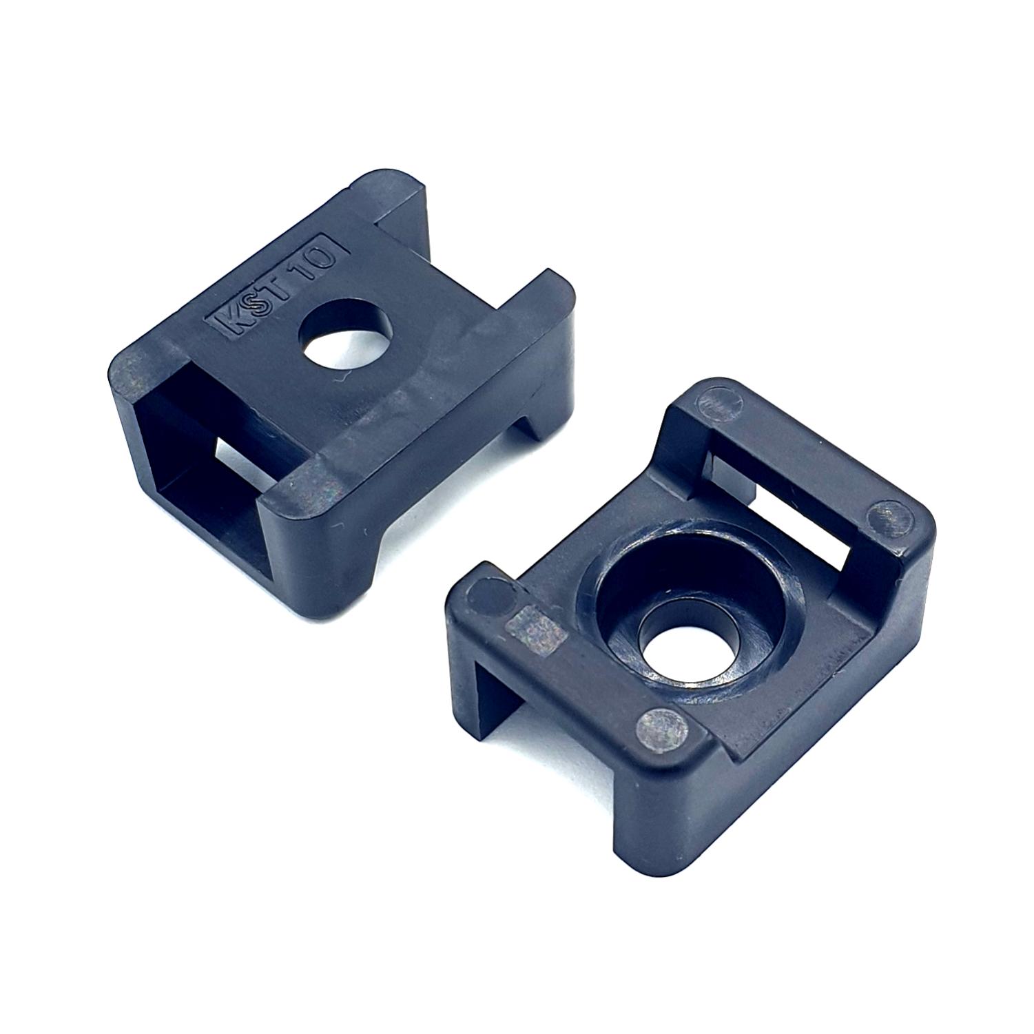 100 X Supports Type Selle Pour Serre-câbles Attaches De 5 mm Maximum ...