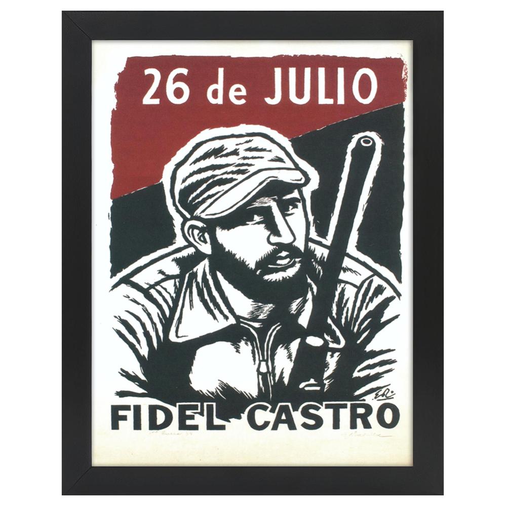 Affiche De Propagande De Guerre Fidel Castro - 26 De Julio cm. 50x70 ...
