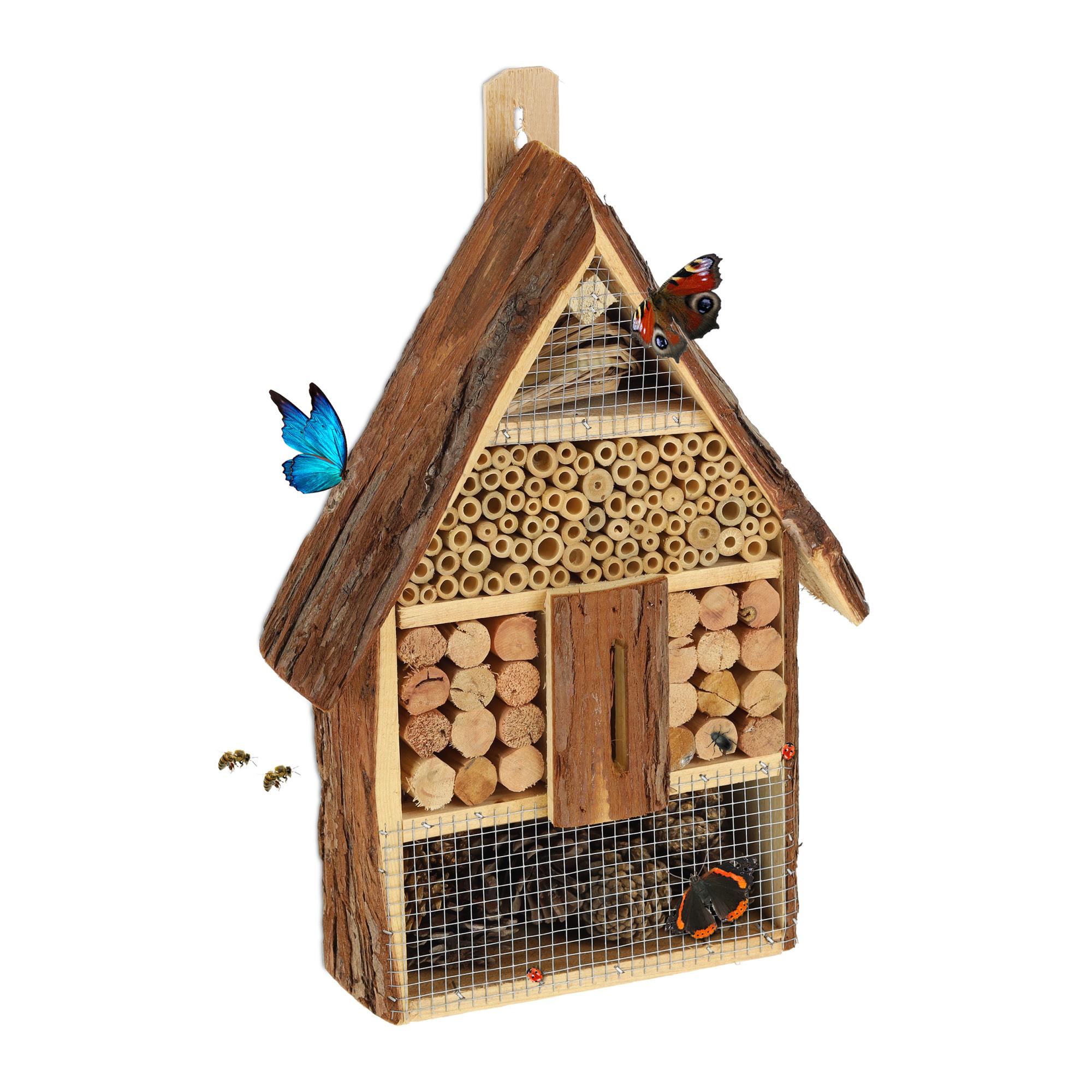 Relaxdays Casetta per Insetti, Alveare per Api & Vespe, da Giardino ...