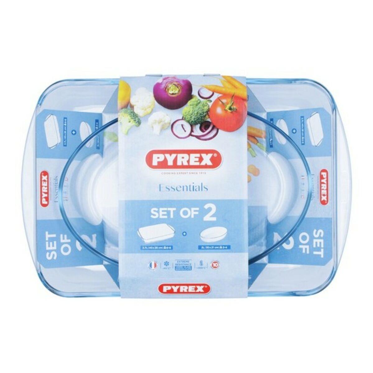 Ensemble de plats de cuisson au four Pyrex Essentials Verre ...