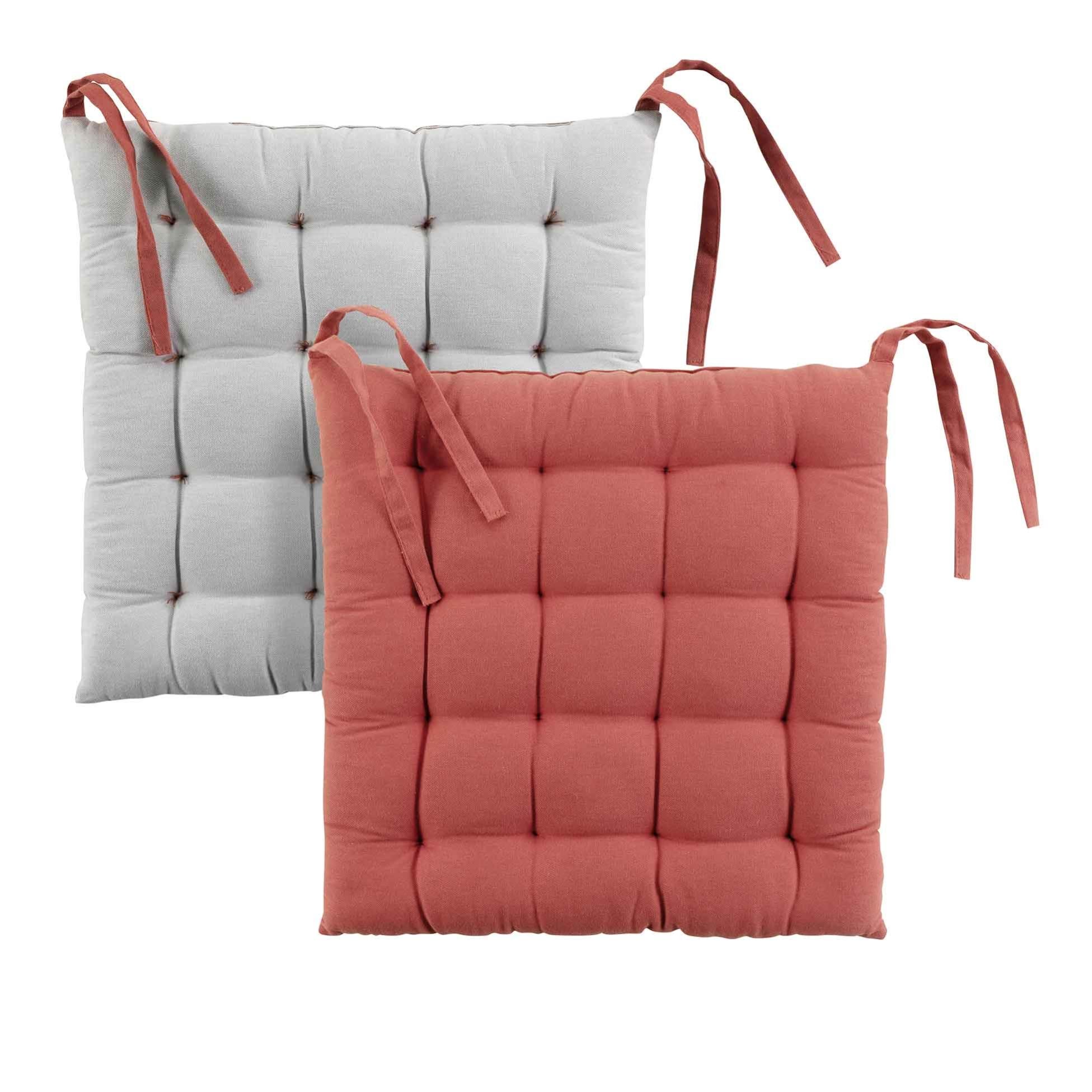 Assise matelassée 40 x 40 cm Initia terracotta taupe | Leroy Merlin