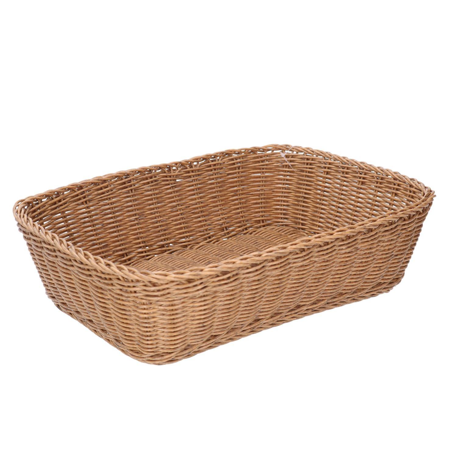 Cestina polyrattan naturale rettangolare cm36x26h10 | Leroy Merlin