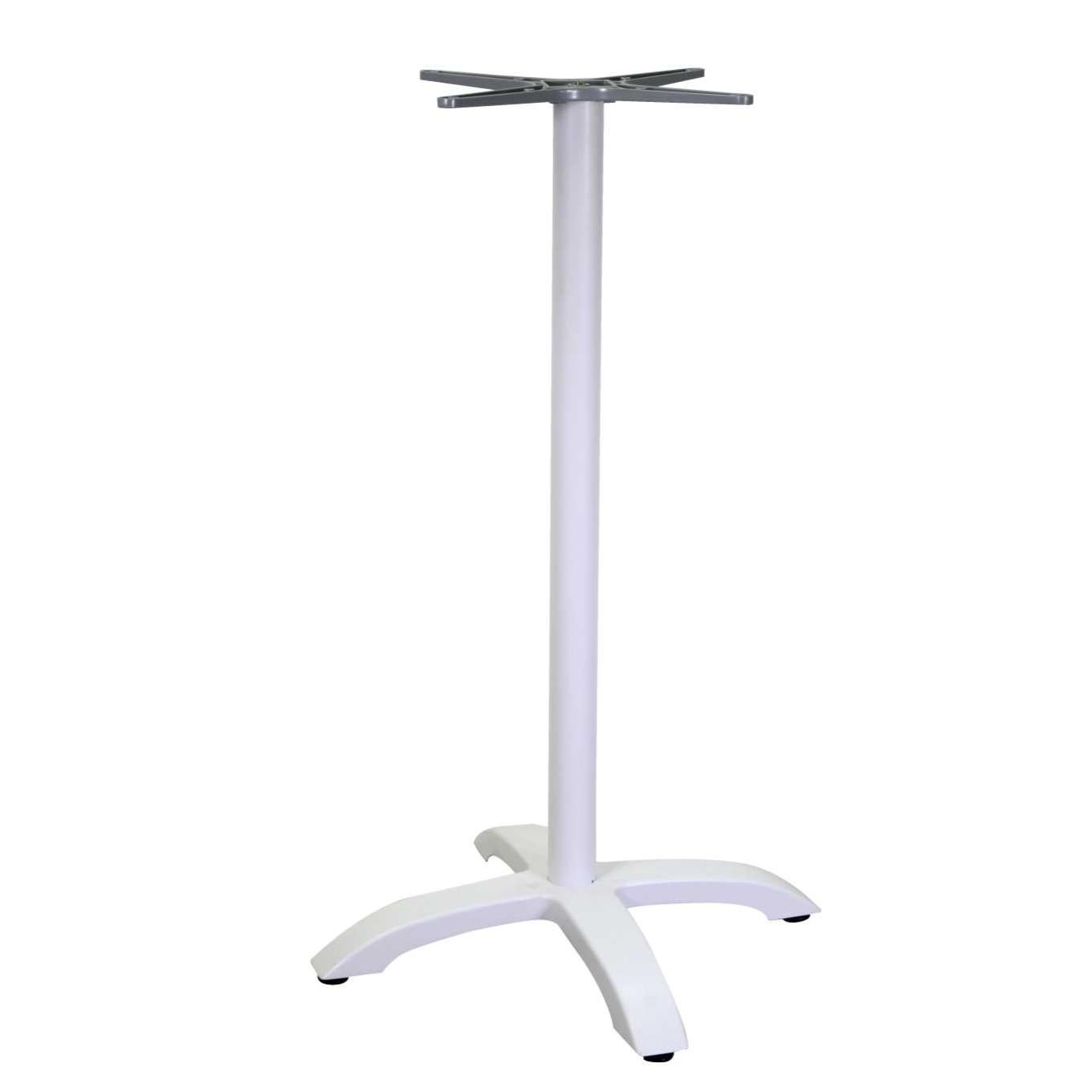 Base tavolo bar alluminio Alan bianco quadrocm52x52h108 | Leroy Merlin