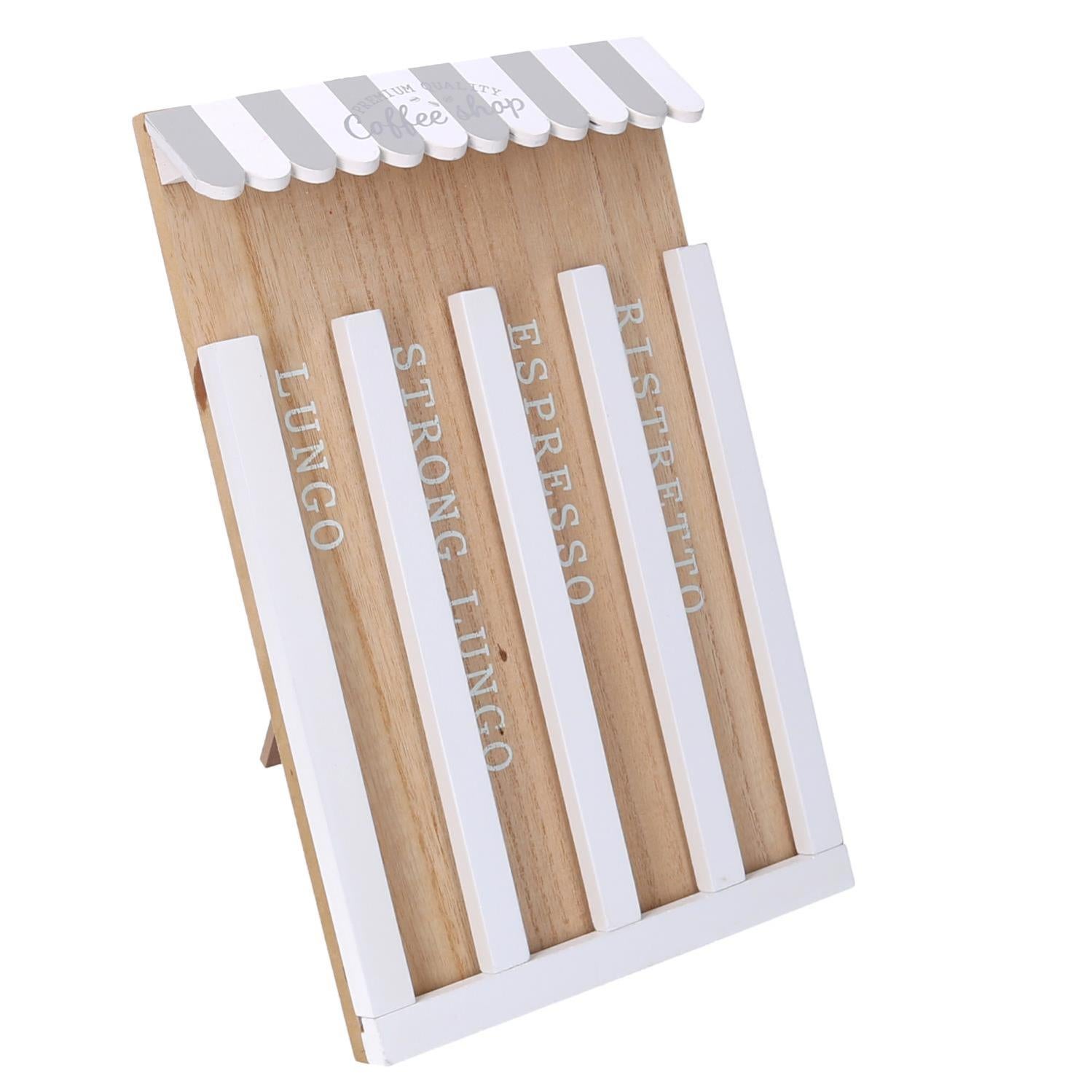 Portacialde legno 4 vani bistrot naturale rettangolare cm19x30x4 ...