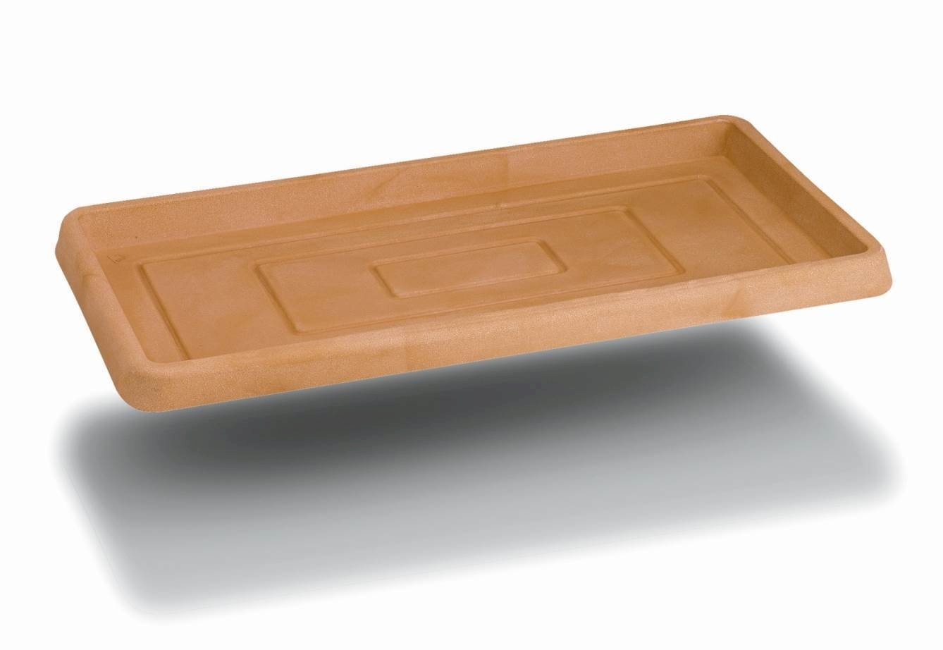 Sottovaso Rettangolare corto in Resina cm. 50 Bronzantico | Leroy Merlin