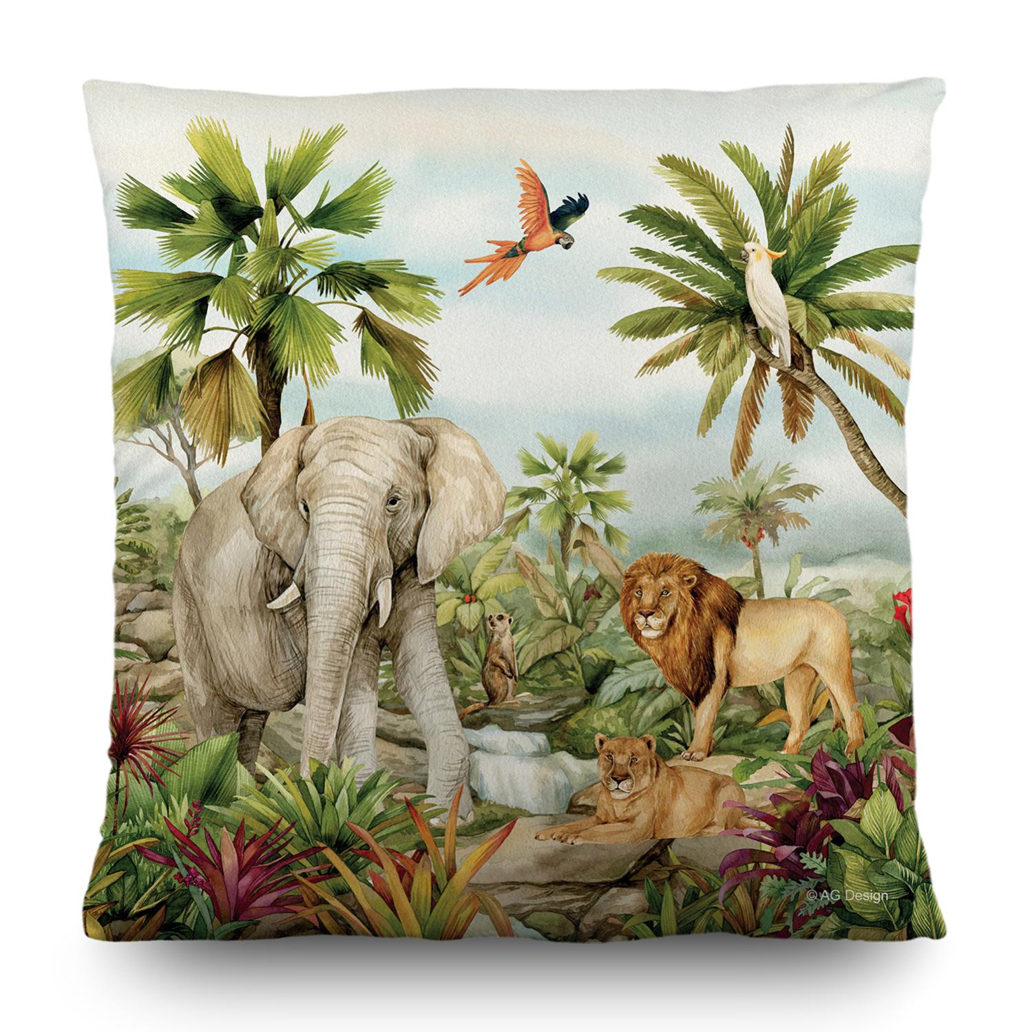 Coussin décoratif Jungle - AG Design | Leroy Merlin