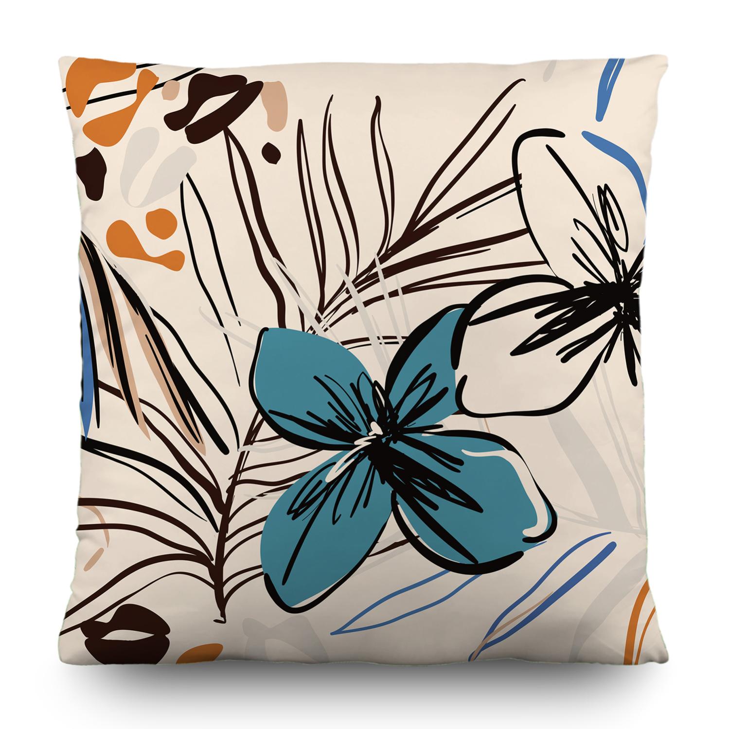 Coussin décoratif Fleur abstraite - AG Design | Leroy Merlin