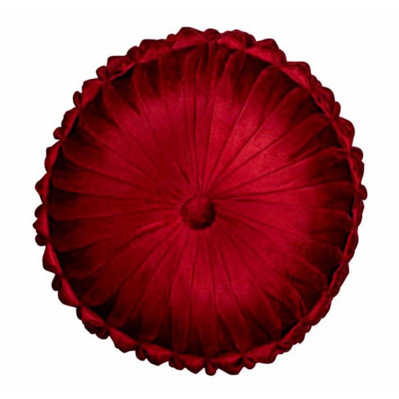 Paris Prix - Coussin Rond Design "viva" 43cm Rouge | Leroy Merlin