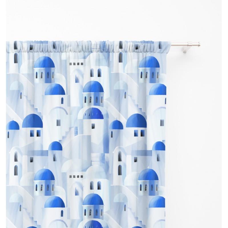 TENDA SANTORINI blu cm.150X280 confezionata MADE in ITALY | Leroy Merlin