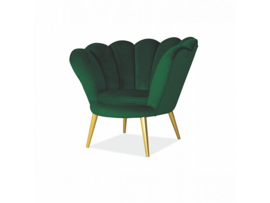 MAGNOLI - Fauteuil rembourré en forme de fleur - Style glamour ...