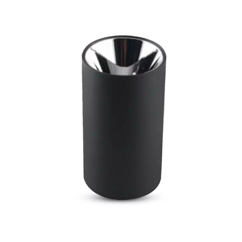 Portafaretto LED Montaggio a Plafone Rotondo GU10 Corpo Nero Riflettore ...