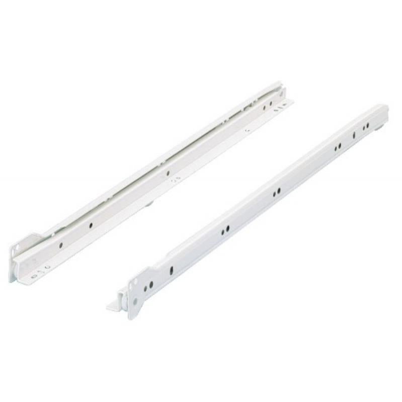 Coulisse à galets 30kg blanc crème sortie simple 350mm - BLUM ...
