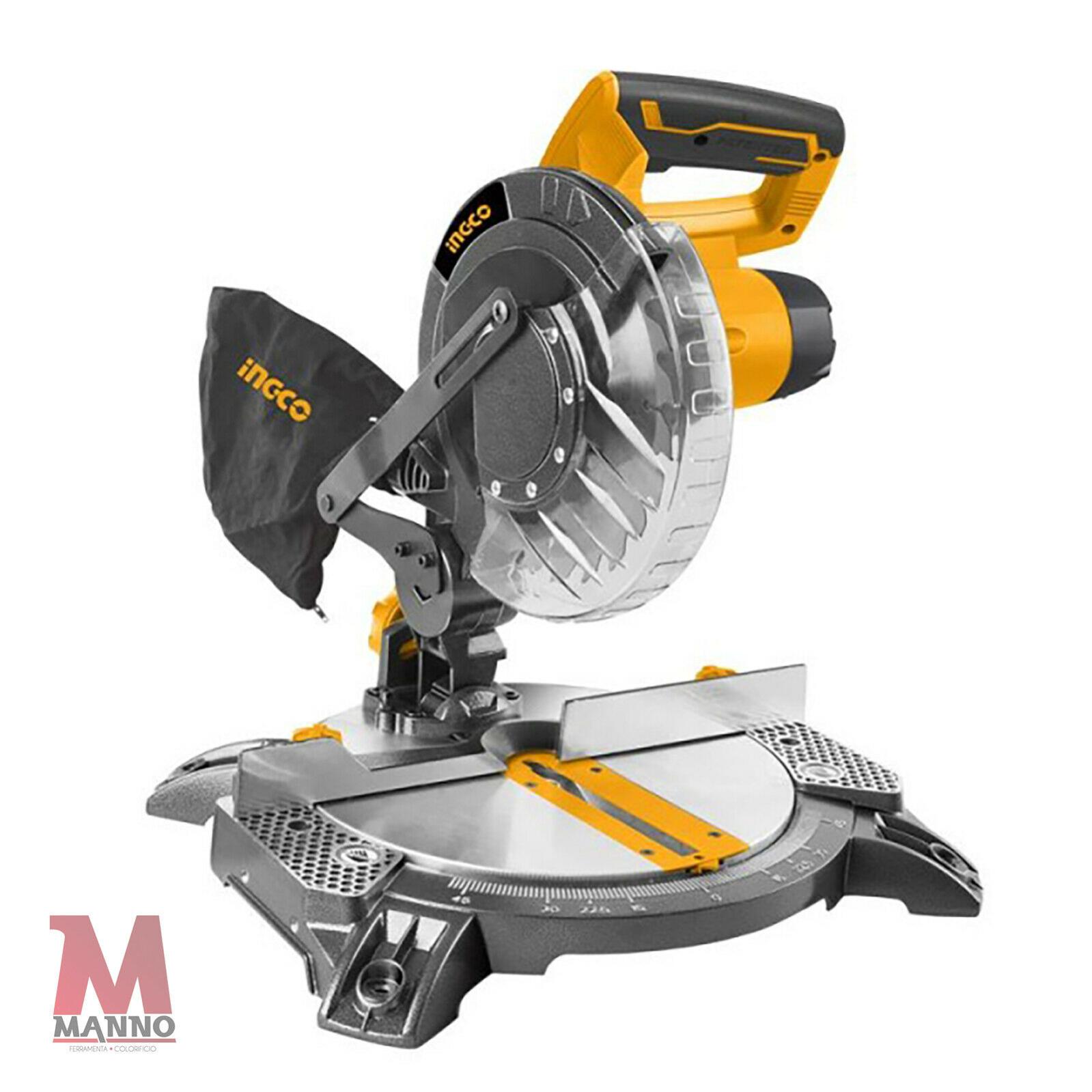 Troncatrice legno 1400 w disco 210 mm sega circolare tagli 45 ° - Ingco ...