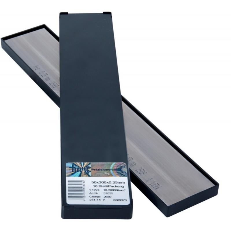 Feuilles clinquant en panneaux inox 50x300x0,10mm 10f/p H+S 1 PCS ...