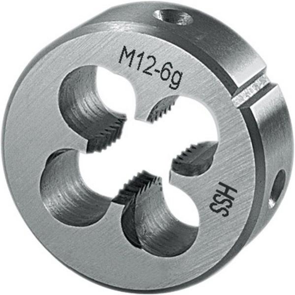 Filière, métrique, en acier à coupe rapide, Filetage : M7, Pas 1,00 mm ...