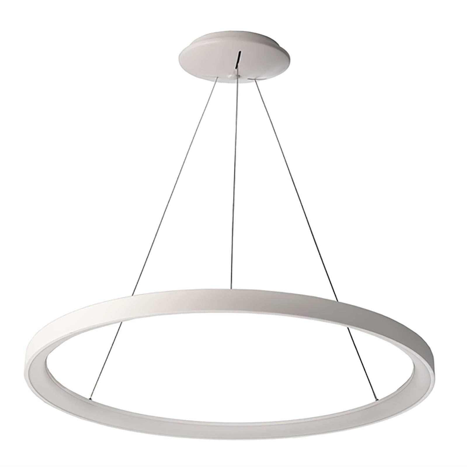 Lampadario circolare pendente LED 60W cerchio sospensione luce tavolo ...