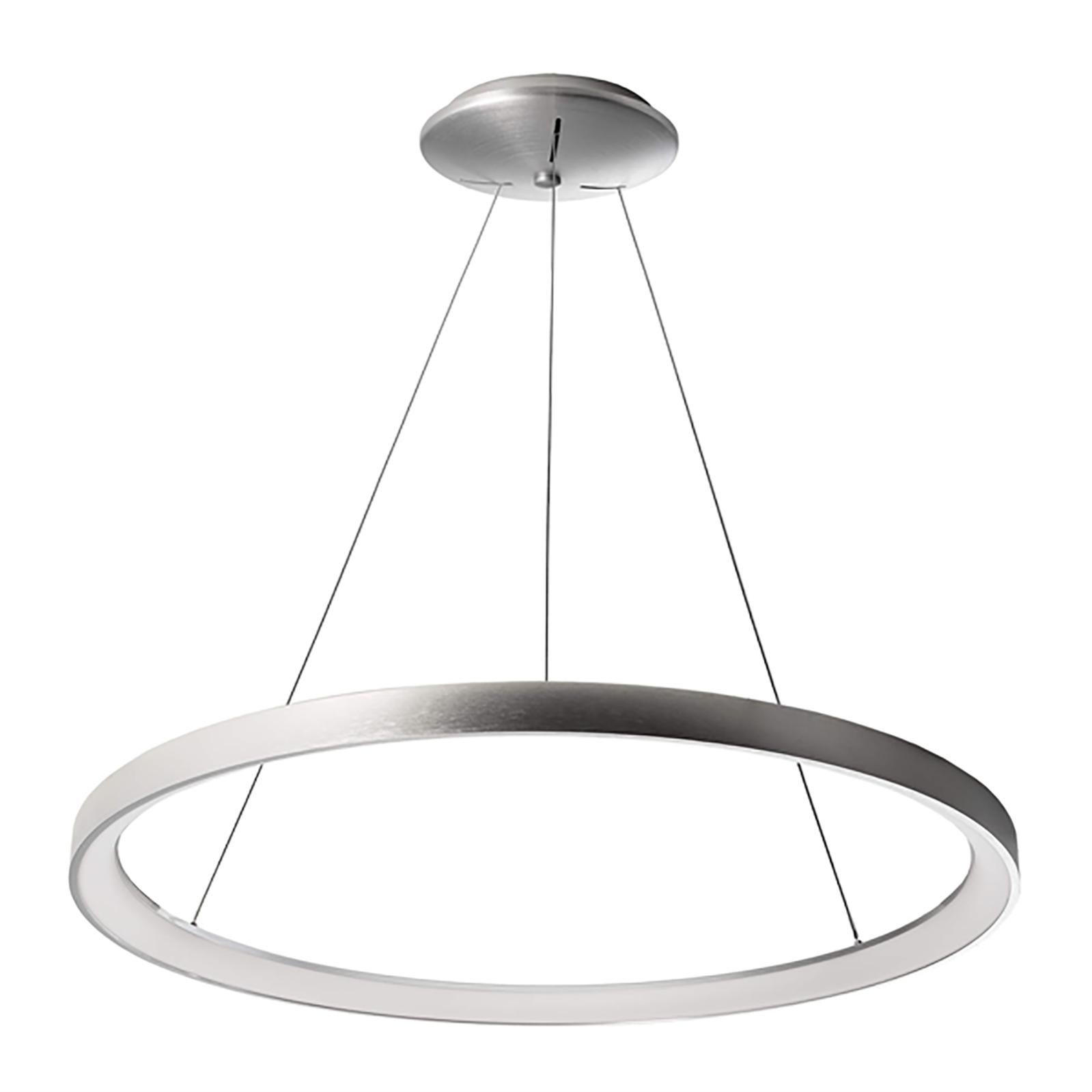 Lampadario circolare pendente LED 60W cerchio sospensione luce tavolo ...