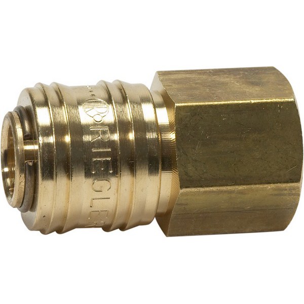 Raccord rapide laiton diamètre nominal 7,2 mm filetage femelle F1/2" RIEGLER 1 PCS | Leroy Merlin