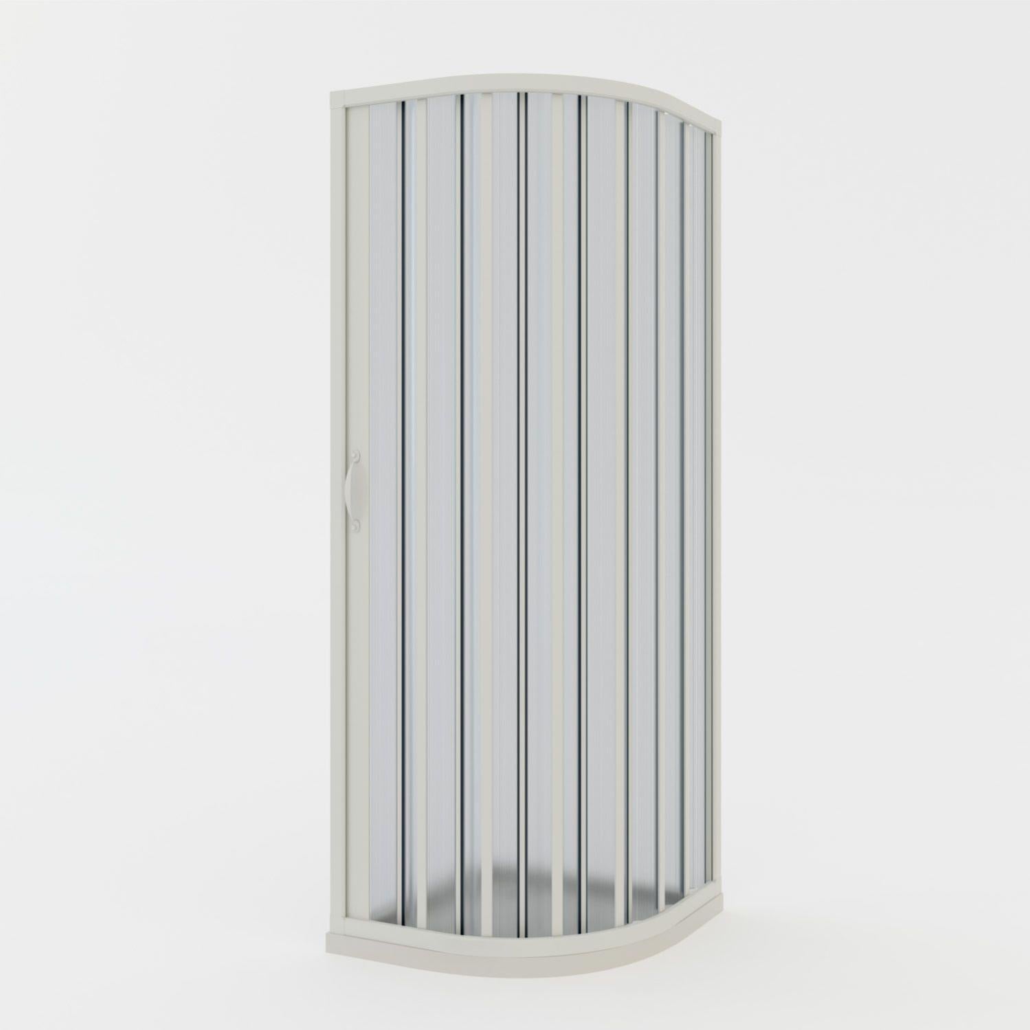 Box doccia a soffietto in PVC 70x90 cm H 185 mod. Loto con apertura ...