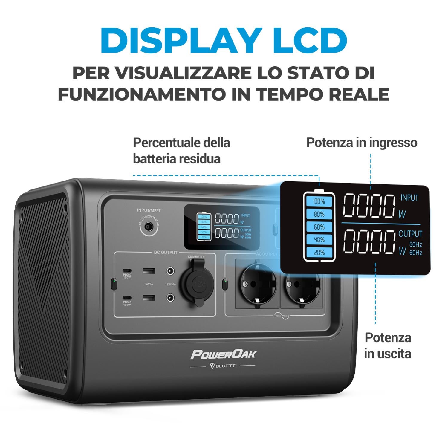 BLUETTI EB70 Power Station Portatile | 1.000W 716Wh | Leroy Merlin