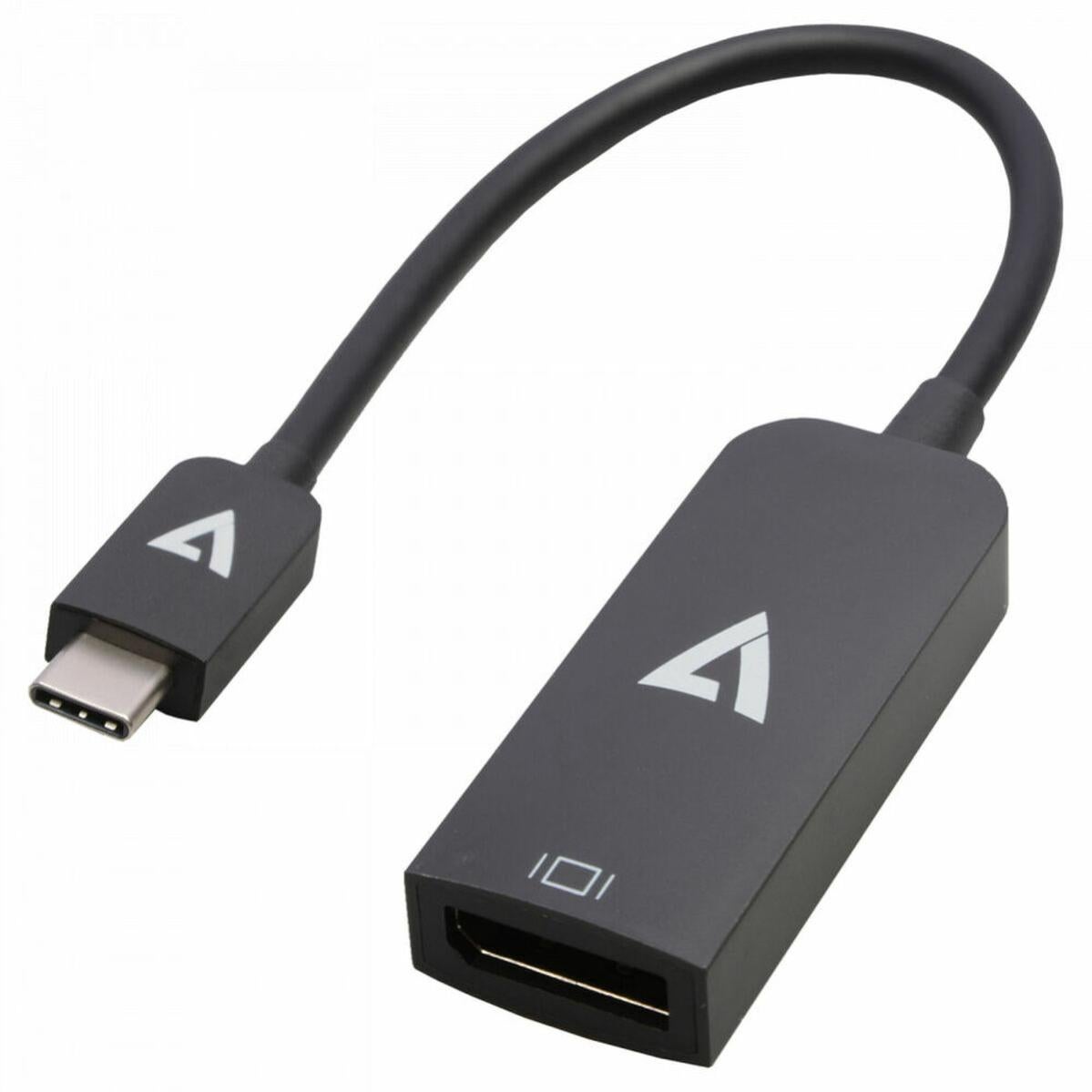Adaptateur USB C vers DisplayPort V7 V7USBCDP14 8K Ultra HD Noir ...