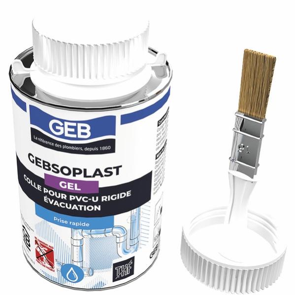 Colle PVC rigide GEBSOPLAST GEL - GEB : 504711 | Leroy Merlin