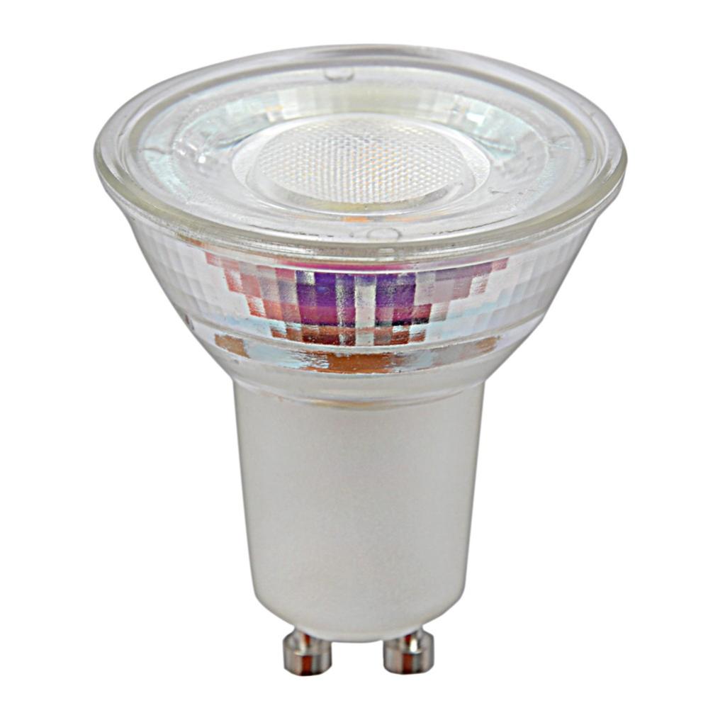 Bombilla LED dicroica GU10 cristal 9W 3000K | Leroy Merlin