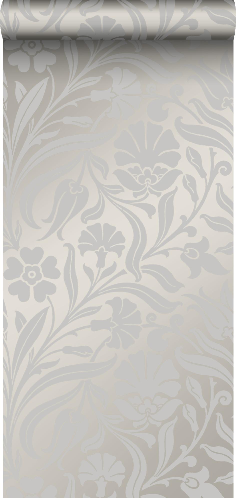 Carta da parati fiori viola - 53 cm x 10,05 m - Origin Wallcoverings ...