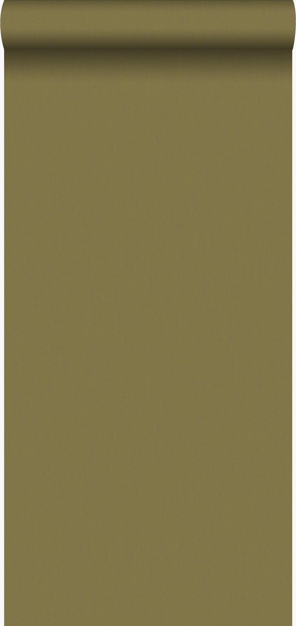 Carta da parati liscia giallo ocra - 53 cm x 10,05 m - Origin ...