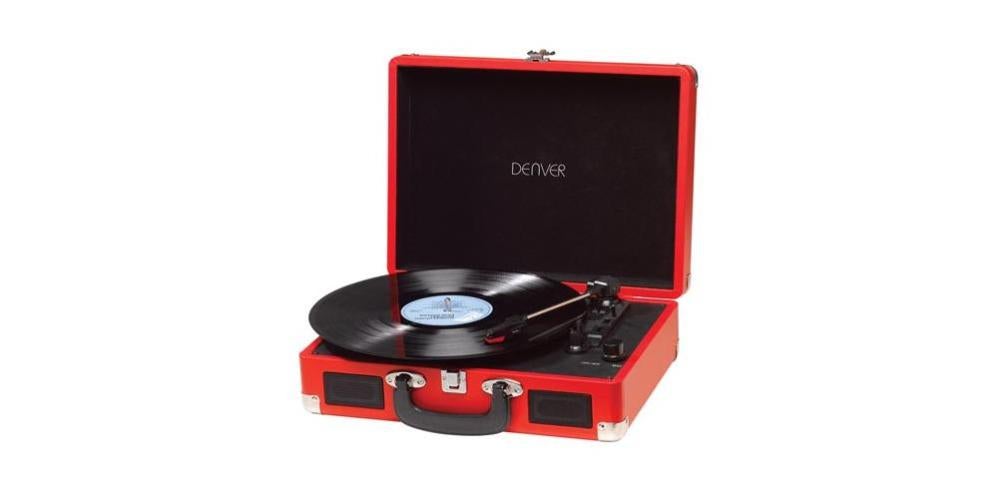 DENVER VPL-120 - USB TURNTABLE WITH PC SOFTWARE - RED | Leroy Merlin