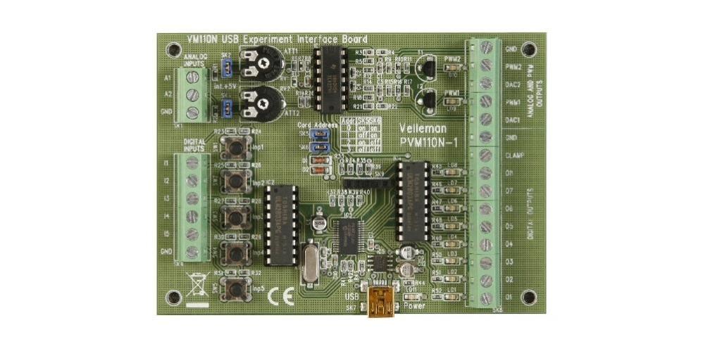 Whadda CARTE INTERFACE USB D'EXPÉRIMENTATION | Leroy Merlin