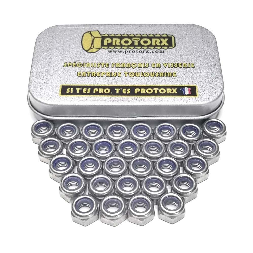 Ecrou Indesserable Autofreiné M6 : Boite 30 Pcs Nylstop Autobloquant ...