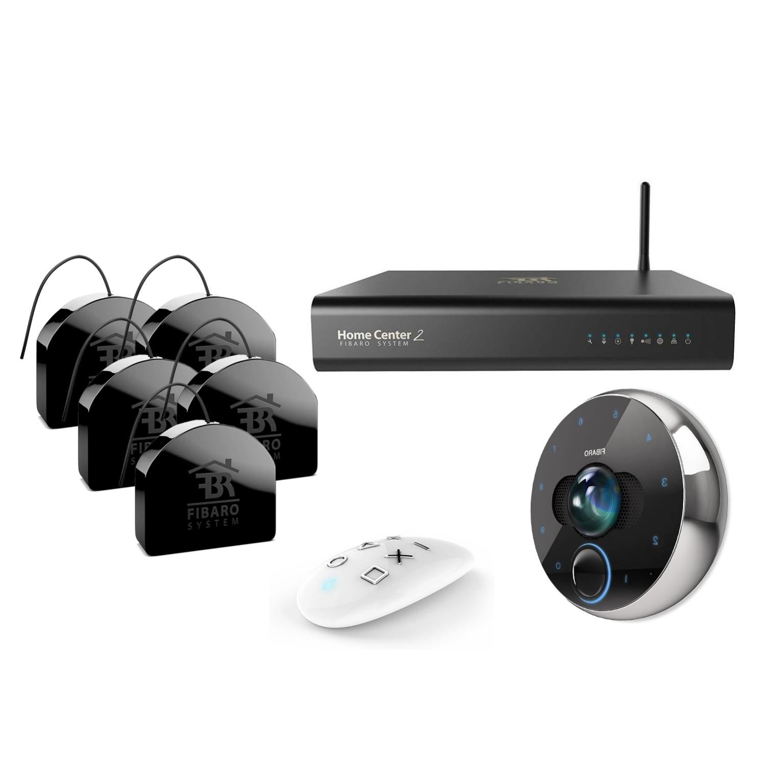Home Center 2 (nero) e kit di controllo citofonico IP - Fibaro Home ...