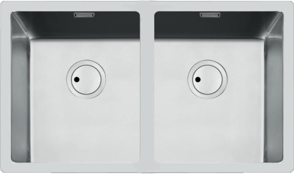 FOSTER Lavello Cucina 2 Vasche Incasso Filotop Inox Spazzolato 3352 050 ...