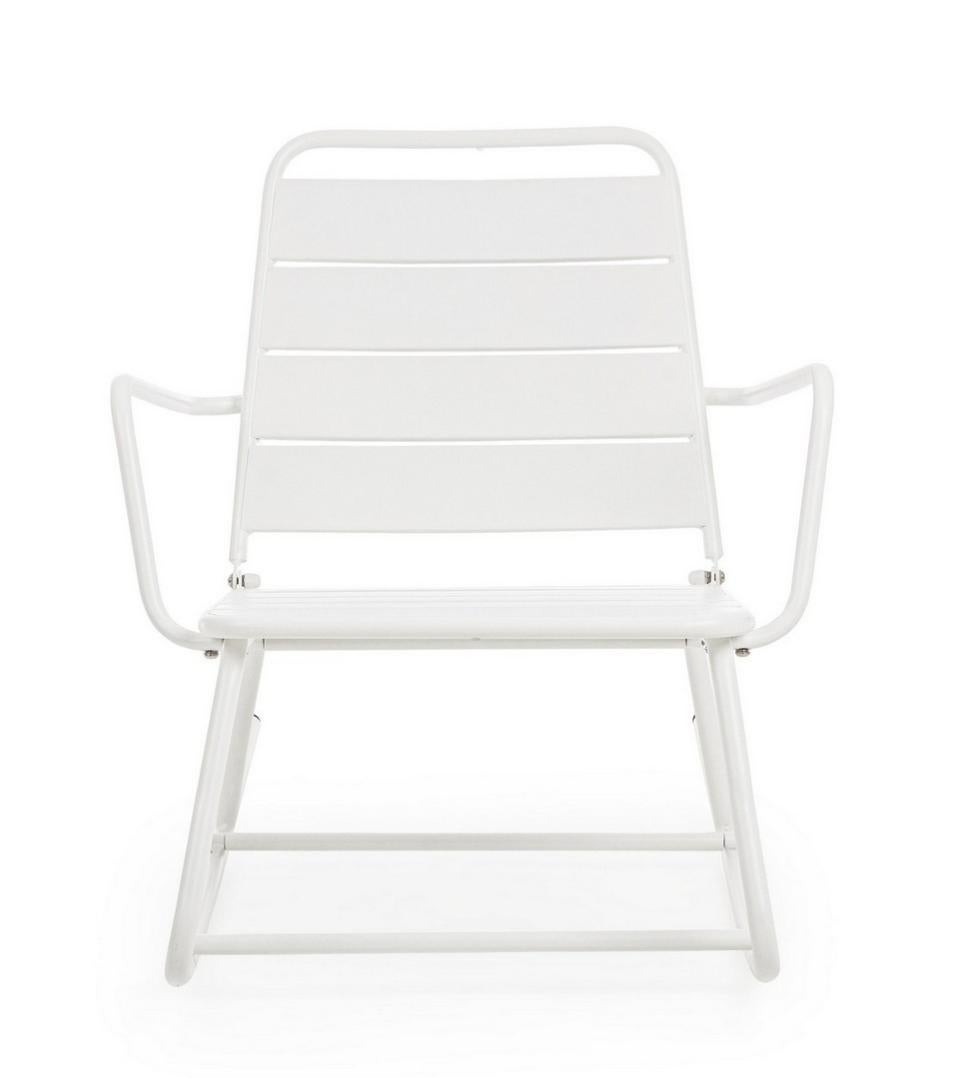 Poltrona LILIAN a dondolo bianca | Leroy Merlin